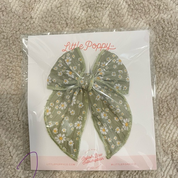 Accessories | Little Poppy Co Bows Bow Daisy Green Floral Girl Toddler ...